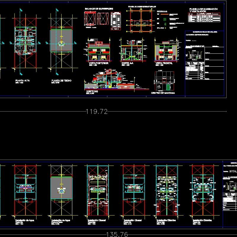 Duplex DWG Section for AutoCAD • Designs CAD