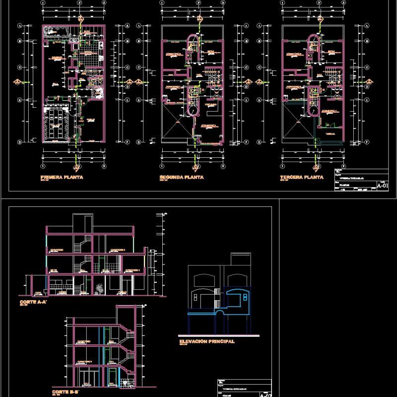 Duplex DWG Section for AutoCAD • Designs CAD