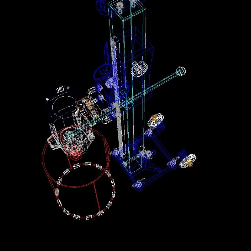 Eectrico Drilling Machine Diamond D250 Bit 3D DWG Model for AutoCAD ...