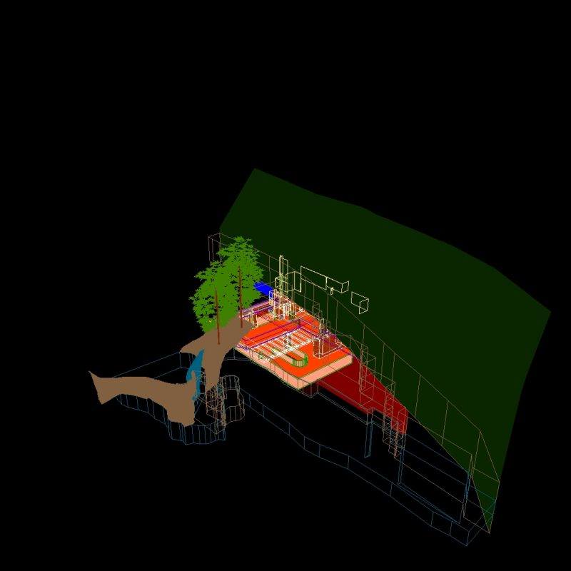 Fallingwater 3D DWG Model for AutoCAD • Designs CAD