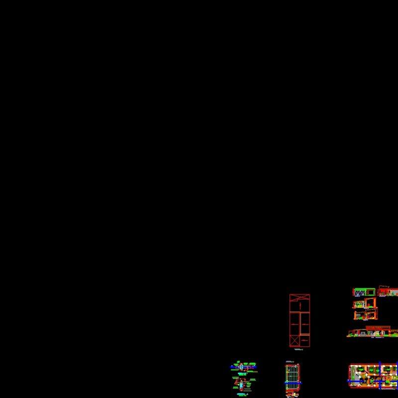 Family Cottage DWG Block for AutoCAD • Designs CAD