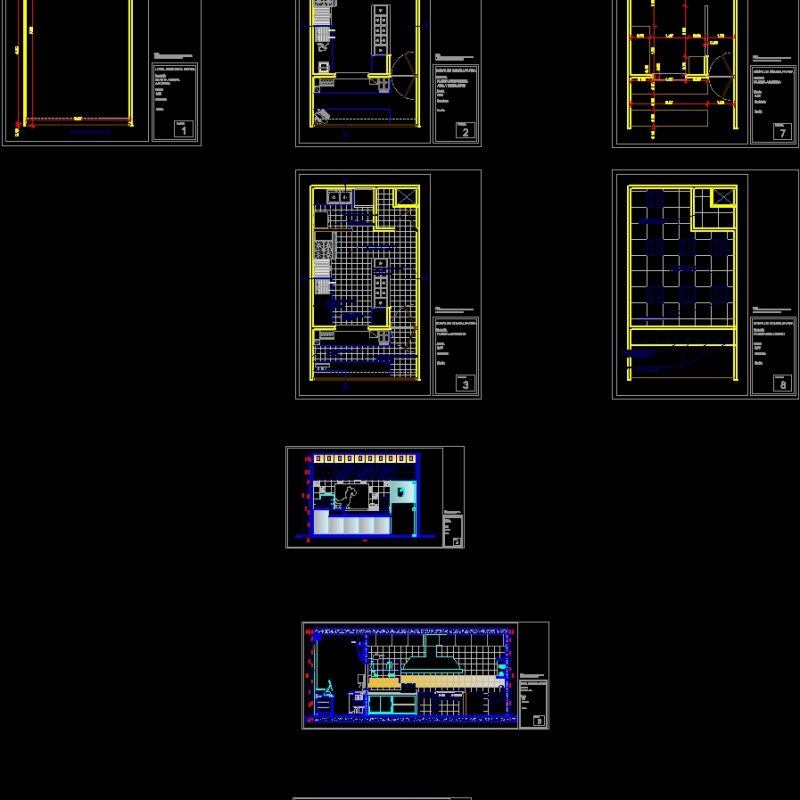 Fast Food Store DWG Section for AutoCAD • Designs CAD