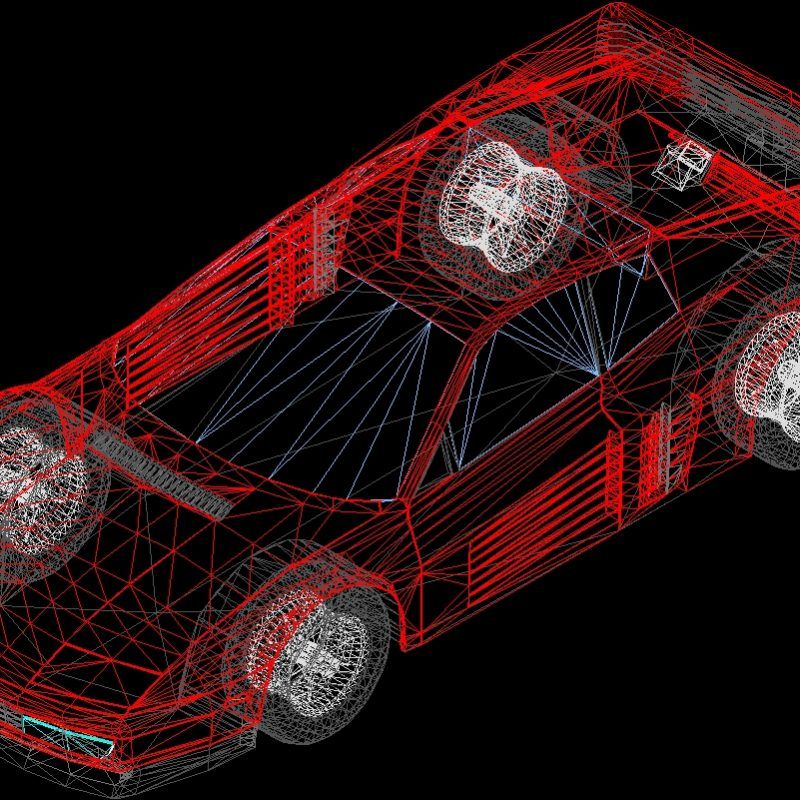 Ferrari Auto 3D DWG Model for AutoCAD • Designs CAD