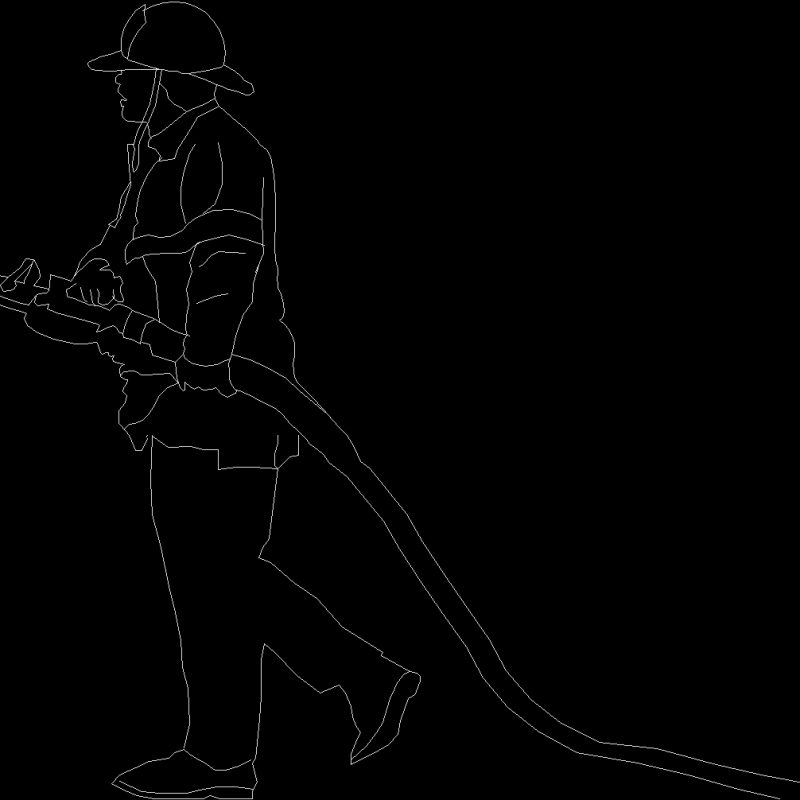 Firefighter DWG Elevation for AutoCAD • Designs CAD