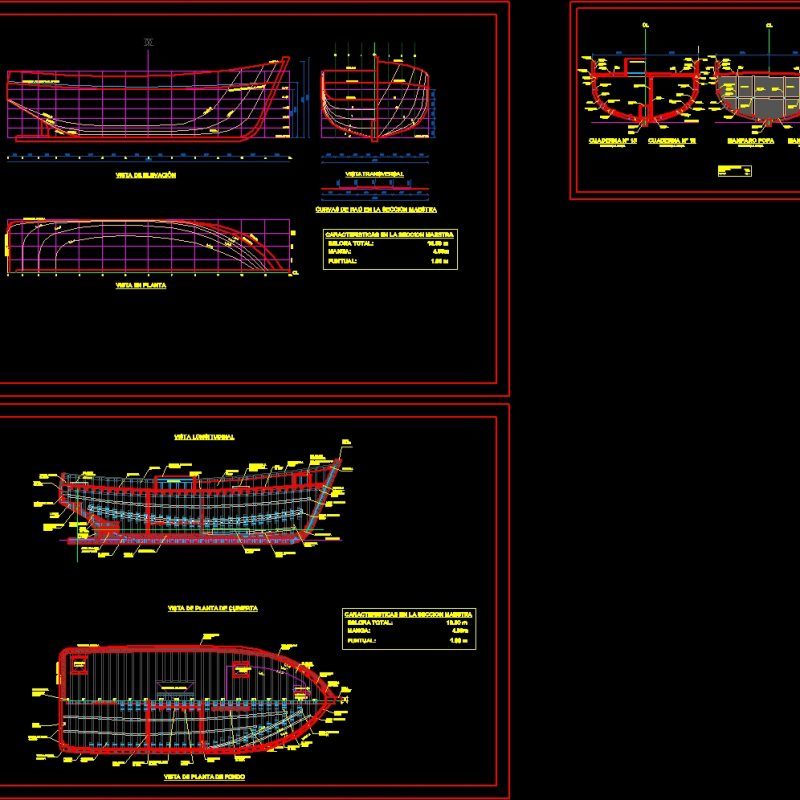Fishing Boat DWG Block for AutoCAD | DesignsCAD