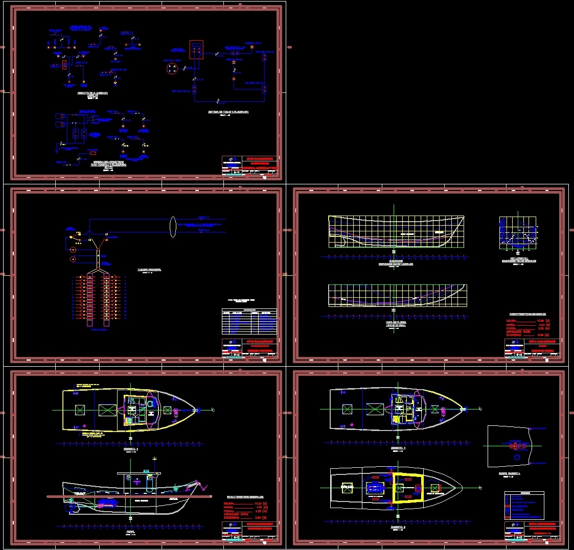 Fishing Boat For Transport DWG Plan for AutoCAD • Designs CAD