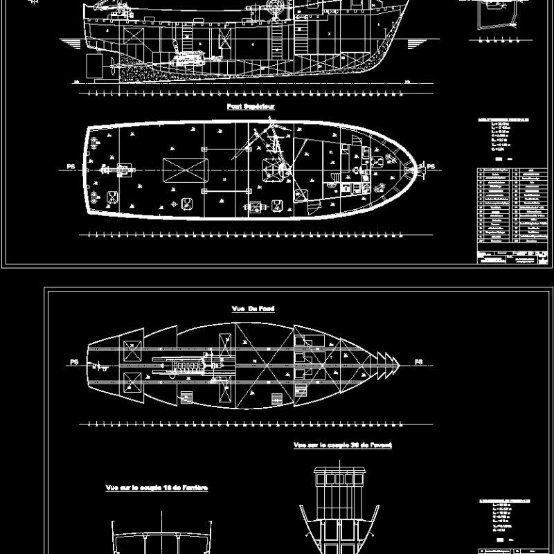 Fishing Vessel DWG Block for AutoCAD • Designs CAD