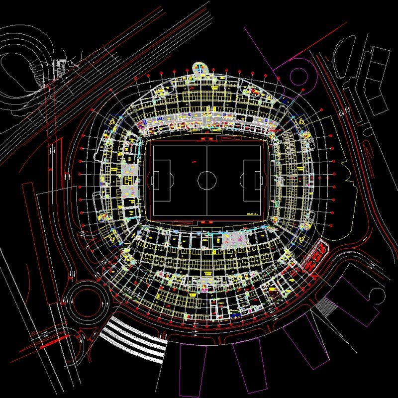 Football Stadium Autocad Drawings Free Download at Martin Horvath blog