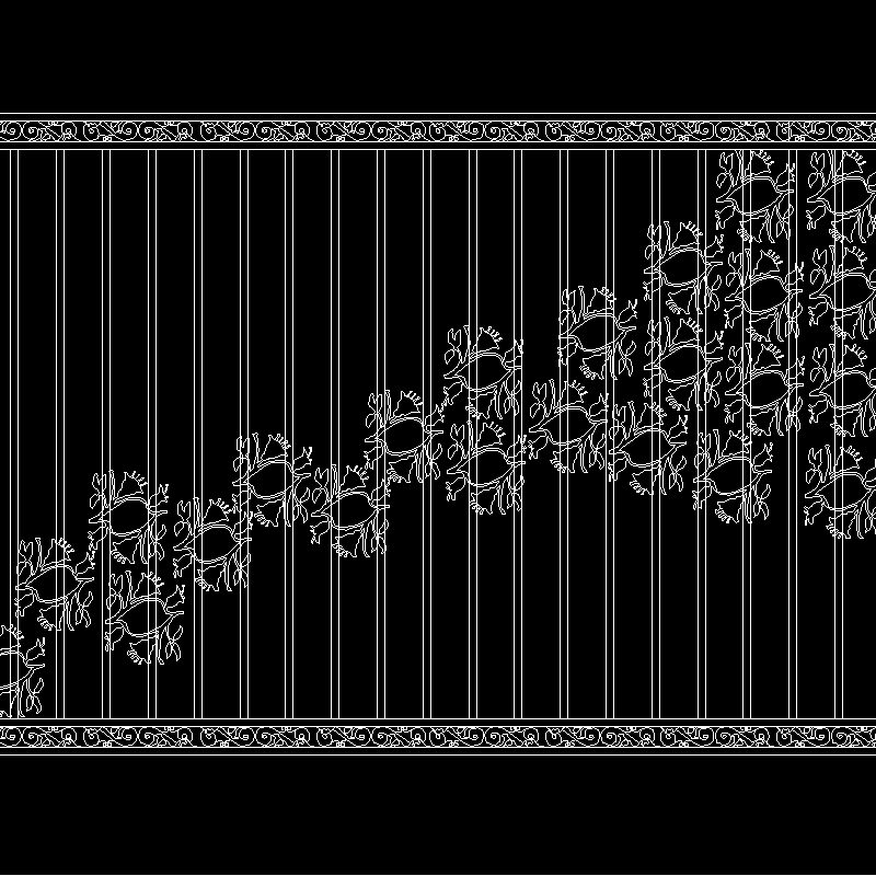 Forged Rail DWG Block for AutoCAD • Designs CAD