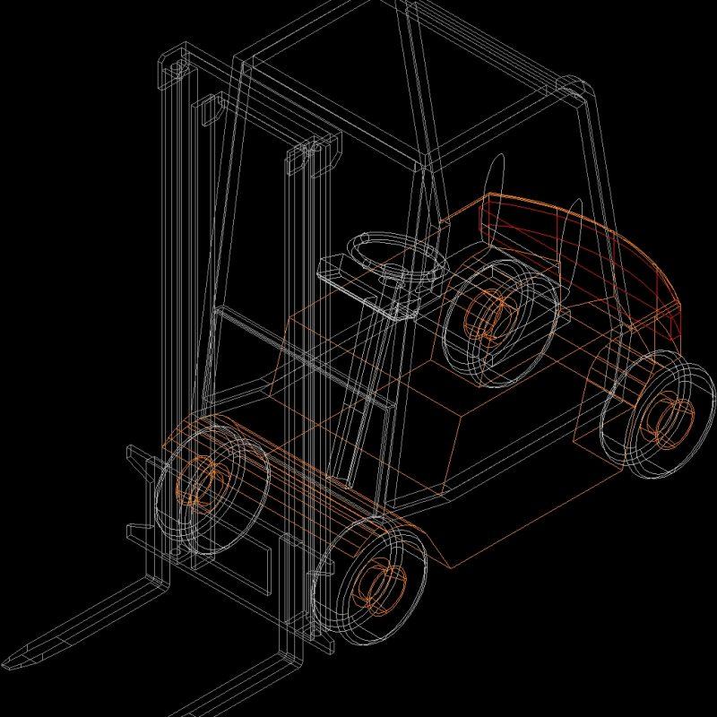 Fork - Lift 3D DWG Model for AutoCAD • Designs CAD