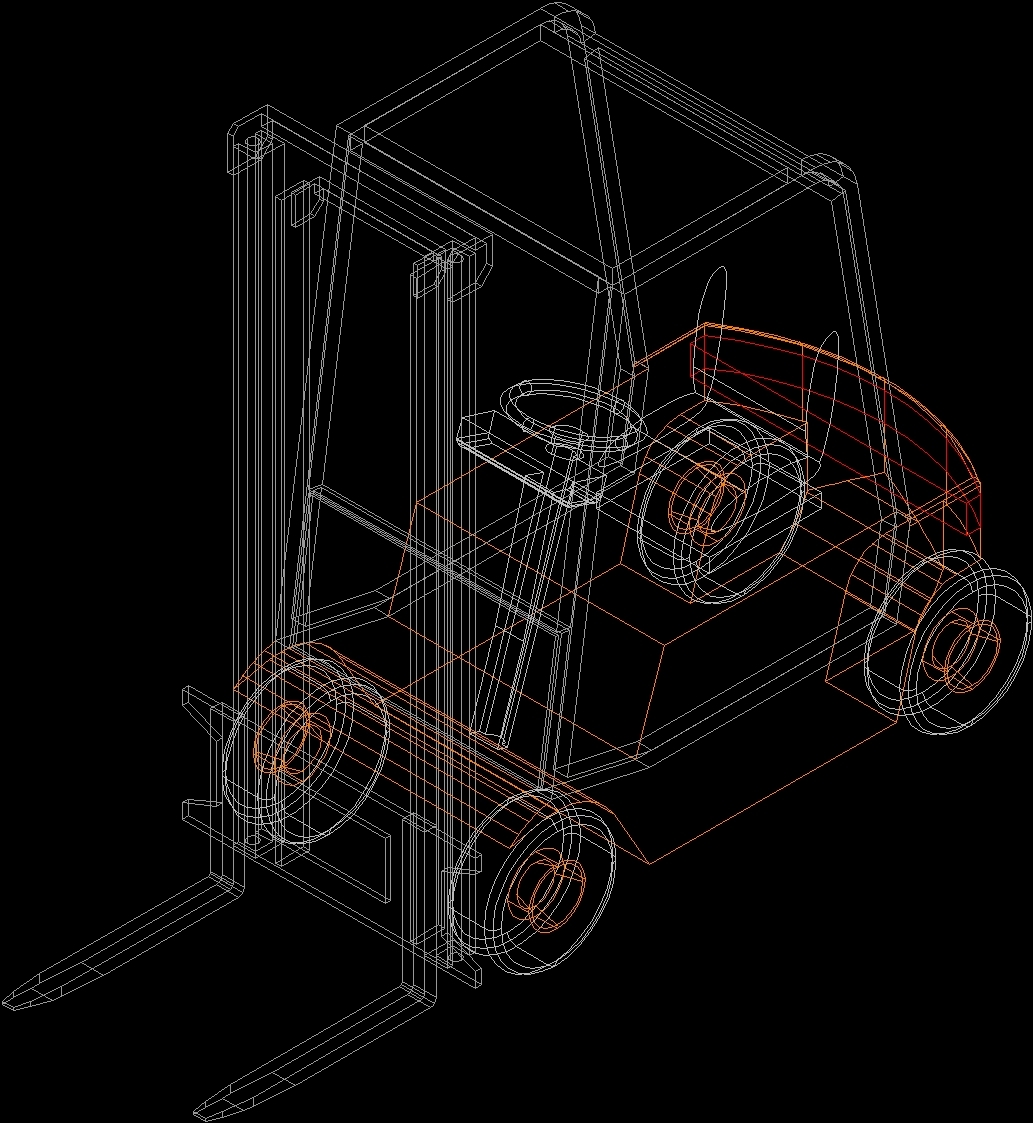Fork - Lift 3D DWG Model for AutoCAD • Designs CAD