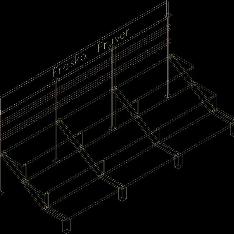 Fruit Stand DWG Block for AutoCAD • Designs CAD