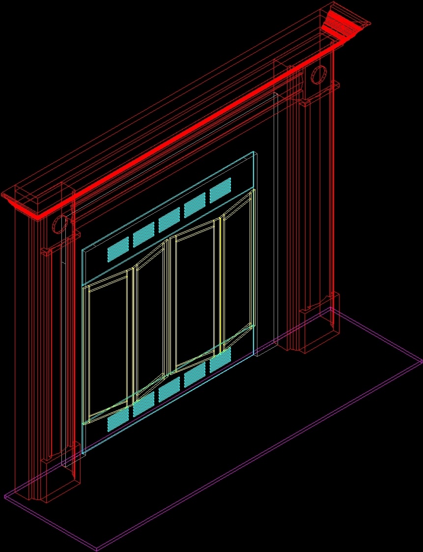 Furniture Blocks --Various, Canopy Bed 3D DWG Model for AutoCAD ...
