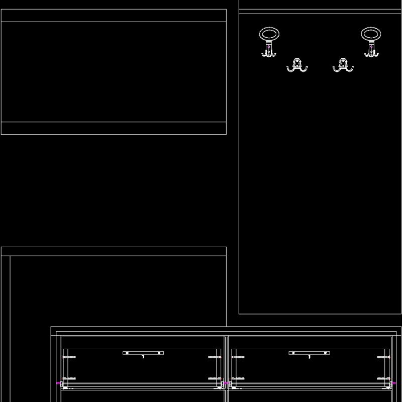 Furniture Dressing Unit 3D DWG Model for AutoCAD | DesignsCAD