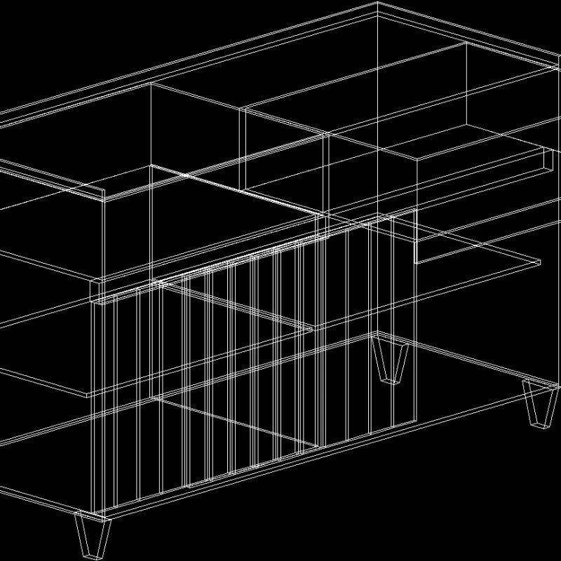 Furniture With Drawers 3D DWG Model for AutoCAD • Designs CAD