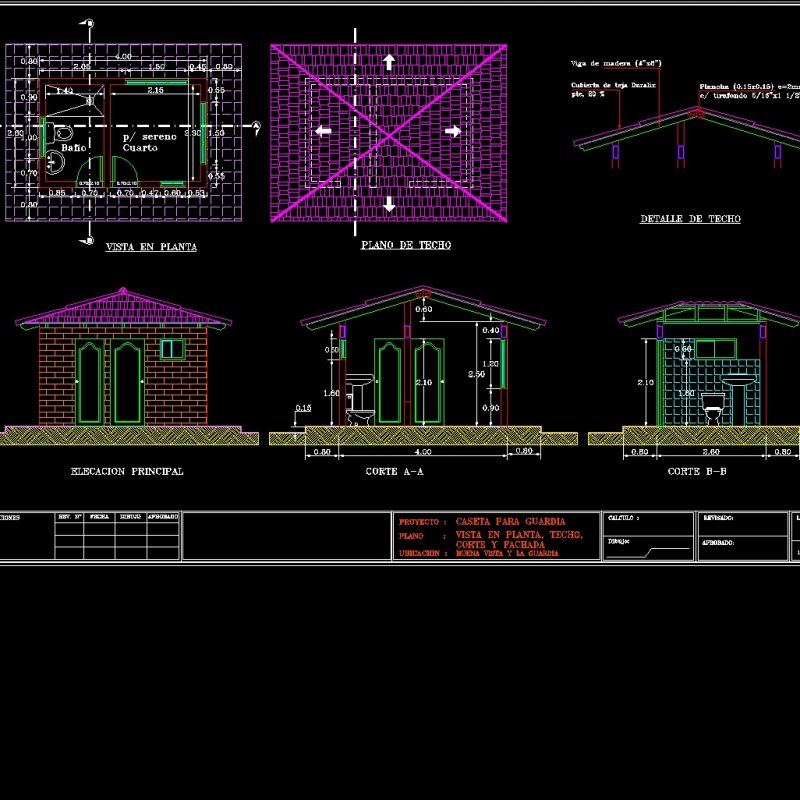 Gard Post DWG Block for AutoCAD • Designs CAD