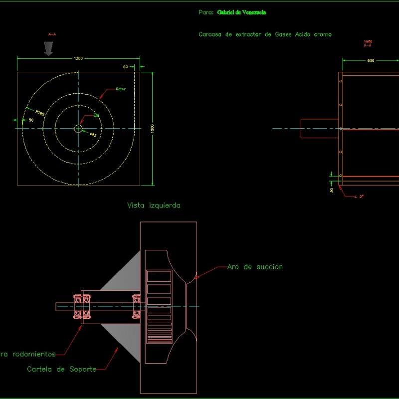 Gas Extractor DWG Block for AutoCAD • Designs CAD