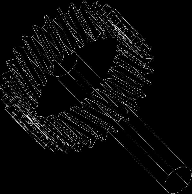 Gear 3D DWG Model for AutoCAD • Designs CAD