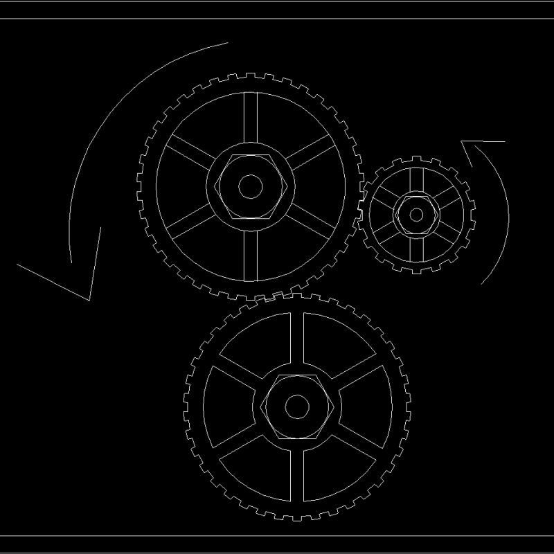 Gear DWG Block for AutoCAD | DesignsCAD