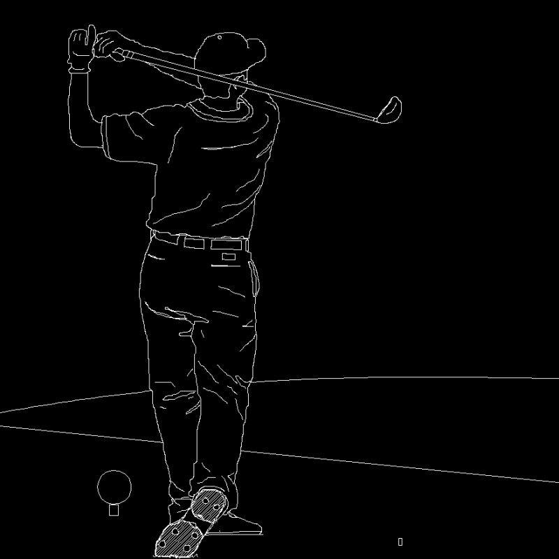 Golfer 2D DWG Block for AutoCAD • Designs CAD