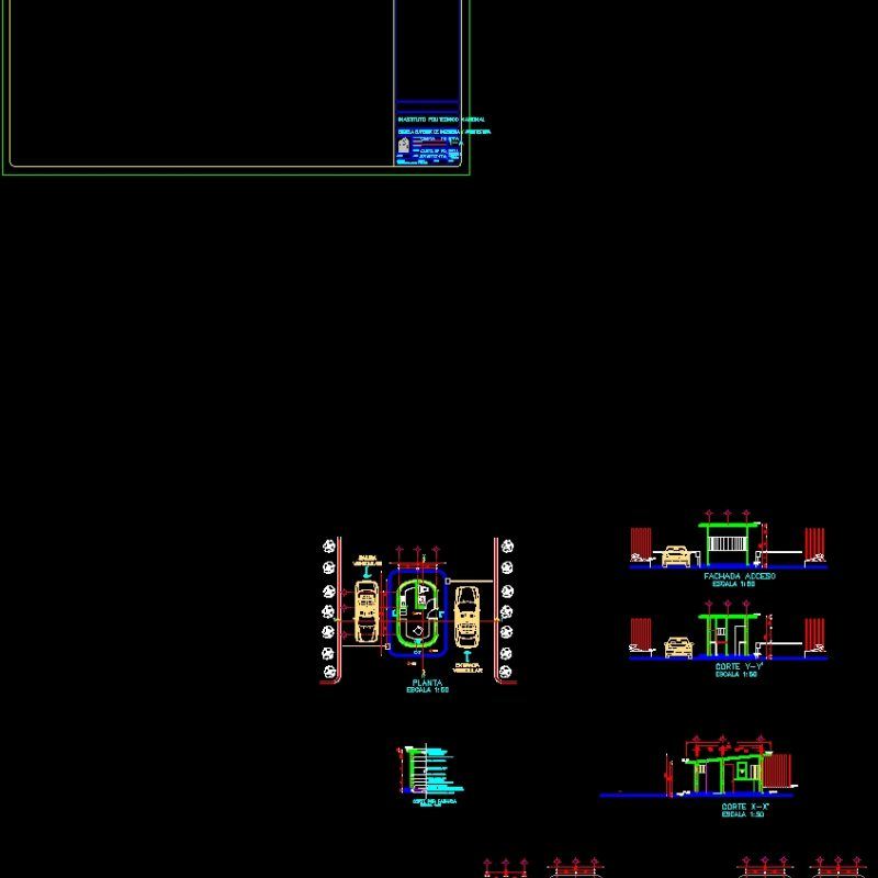 Guard House DWG Section for AutoCAD • Designs CAD