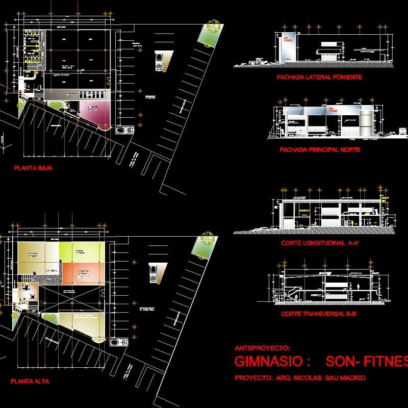 Gym DWG Full Project for AutoCAD • Designs CAD