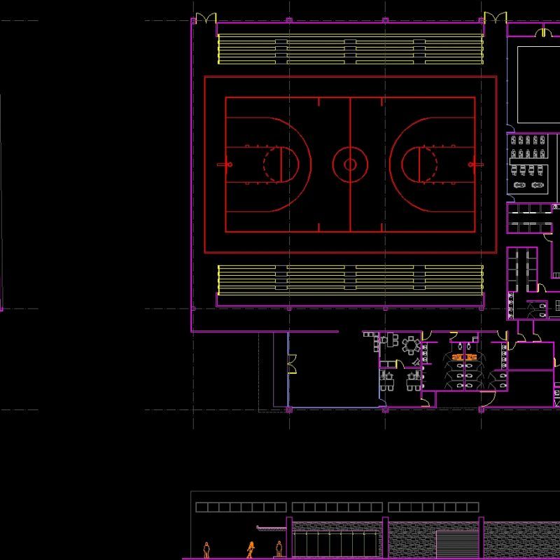 Gym DWG Section for AutoCAD • Designs CAD