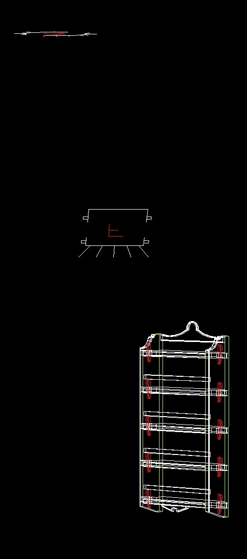 Hanging Wood Spice Rack 3D DWG Model for AutoCAD • Designs CAD