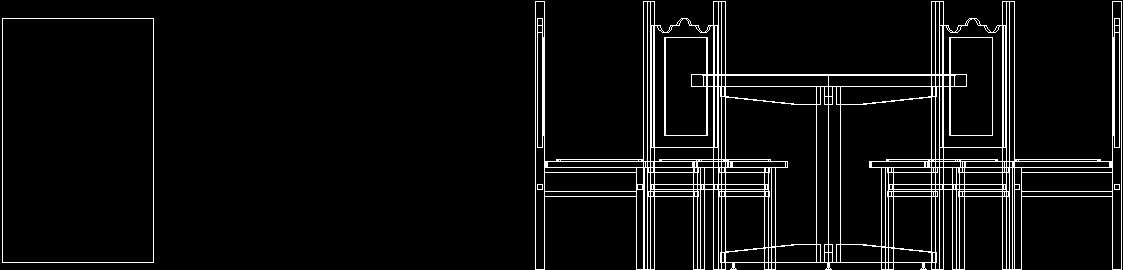 Hexagonal Table For Dining DWG Block for AutoCAD • Designs CAD