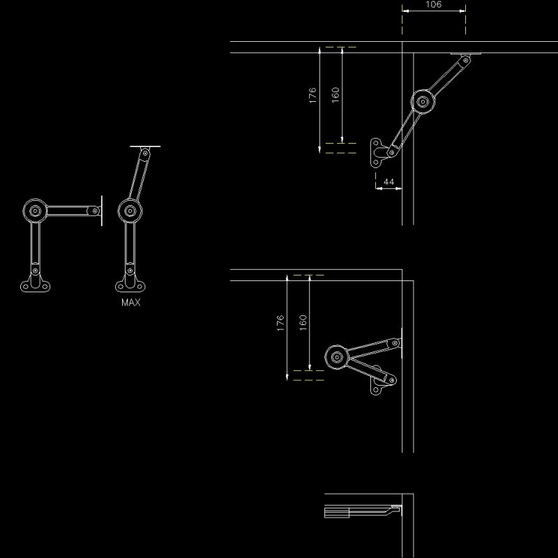 Hidraulic Arm For Doors DWG Block for AutoCAD • Designs CAD Hidraulic Arm For Doors DWG Block for AutoCAD • Designs CAD