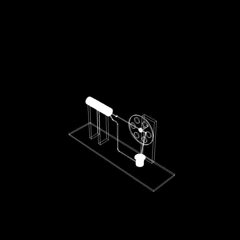 Homemade Stirling Engine 3D DWG Model for AutoCAD • Designs CAD