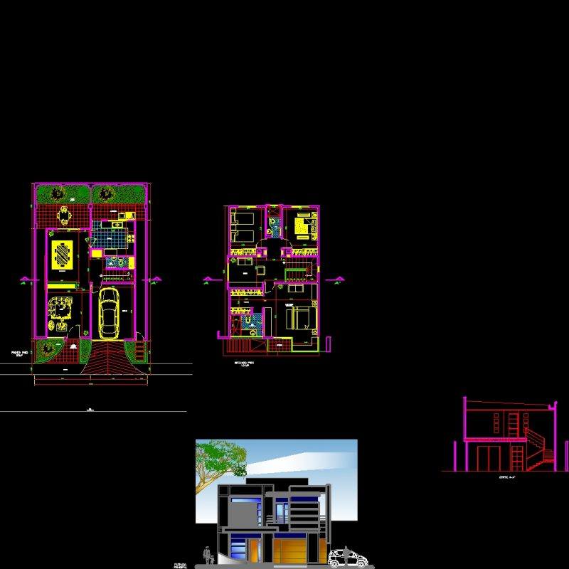 Hose - Two Floors DWG Block for AutoCAD • Designs CAD