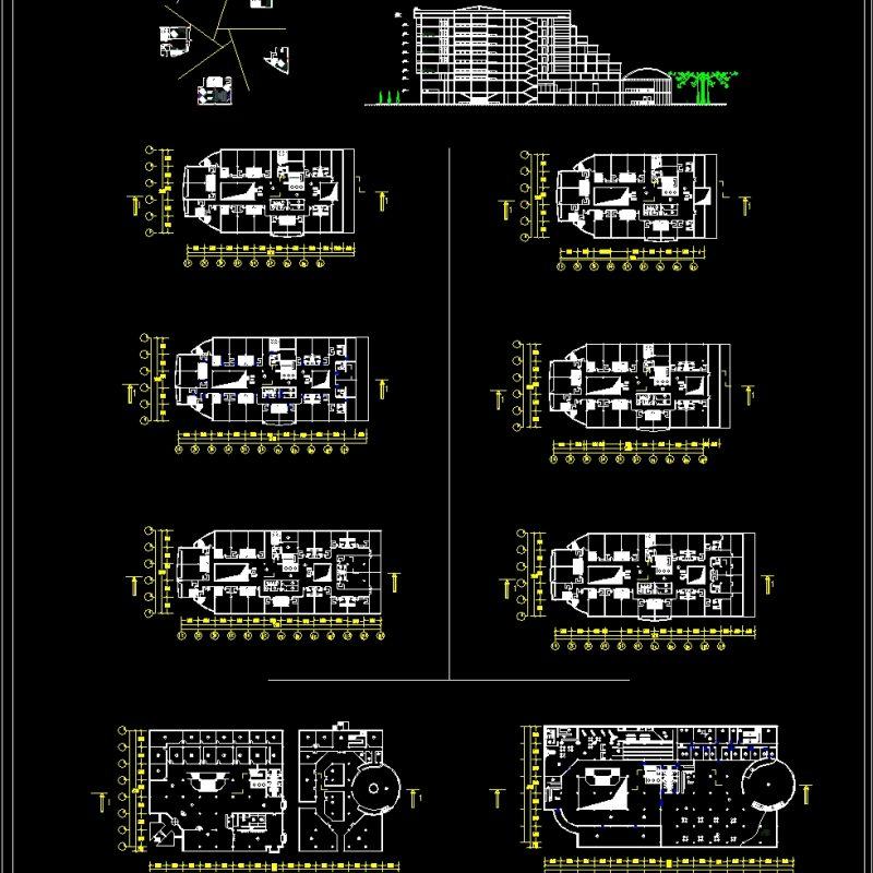 Hotel DWG Block for AutoCAD • Designs CAD