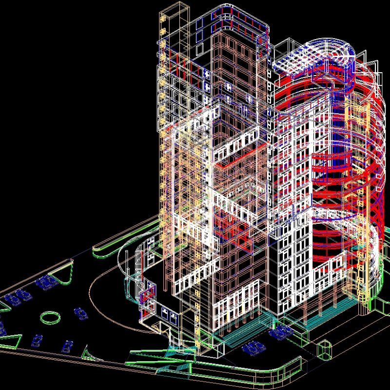 Hotels 3D DWG Model for AutoCAD • Designs CAD