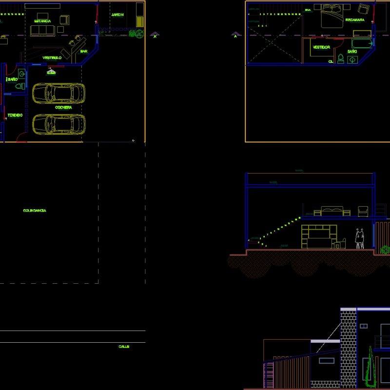 Houses - Loft DWG Block for AutoCAD • Designs CAD