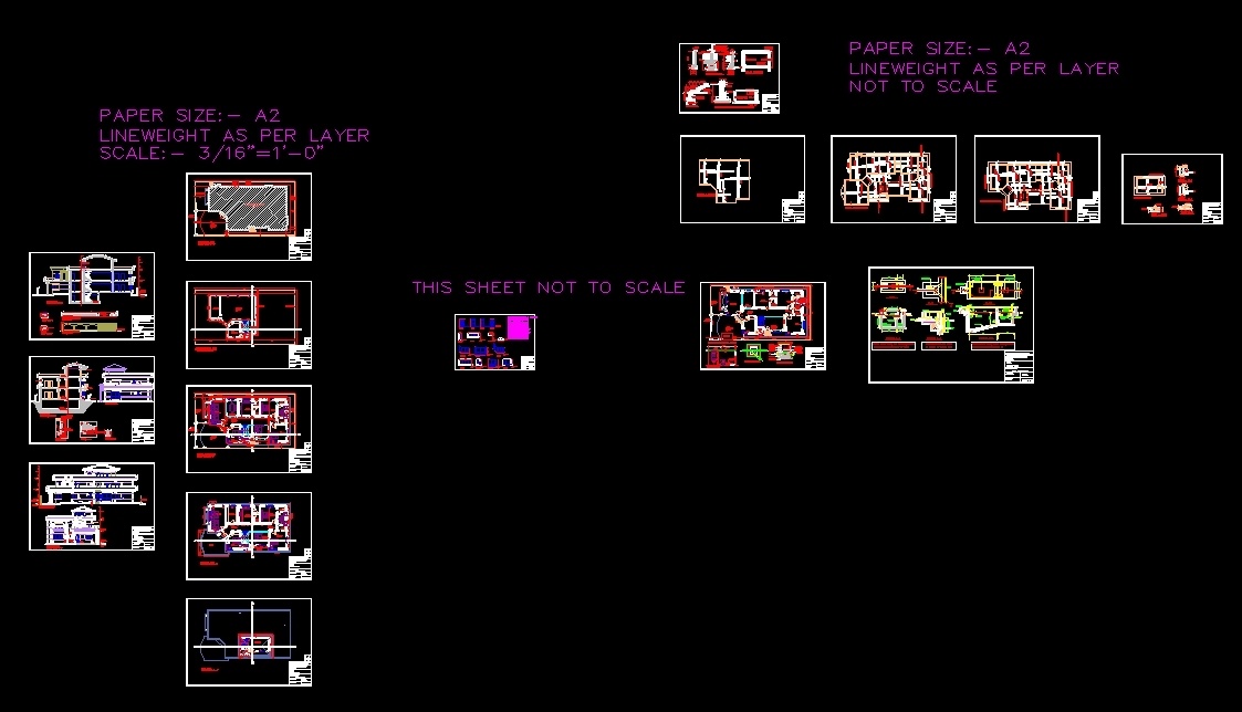 Housing 3 Levels And Basement DWG Block for AutoCAD • Designs CAD