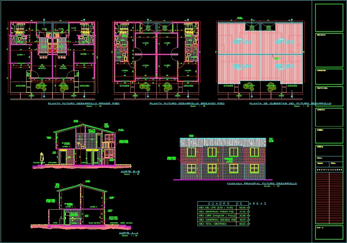 Housing Brick Socilal Interest DWG Plan for AutoCAD • Designs CAD