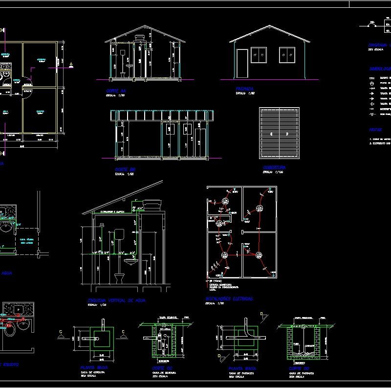 Housing DWG Section for AutoCAD • Designs CAD