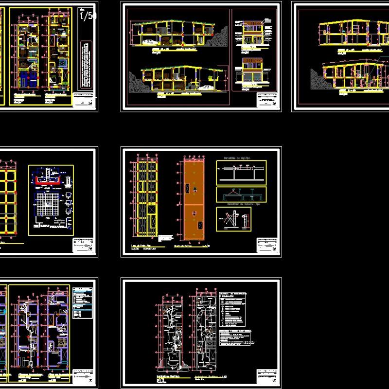 Housing Little Patio DWG Block for AutoCAD • Designs CAD