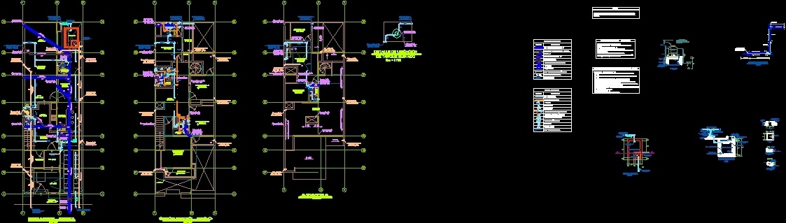 Housing Three Levels DWG Block for AutoCAD • Designs CAD