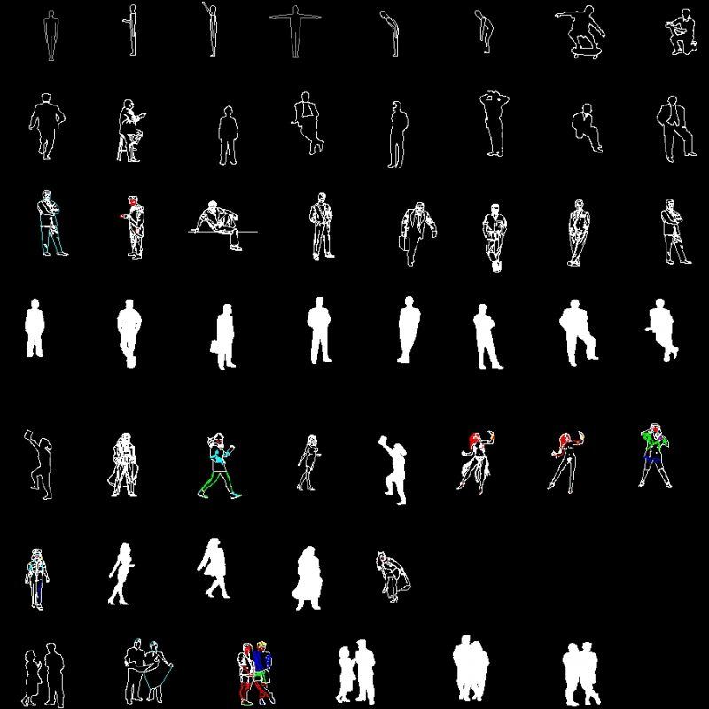 Human Persons DWG Elevation for AutoCAD • Designs CAD
