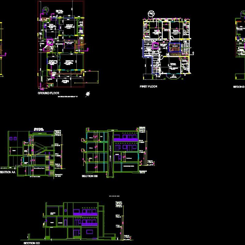 Independent Residence DWG Block for AutoCAD • Designs CAD