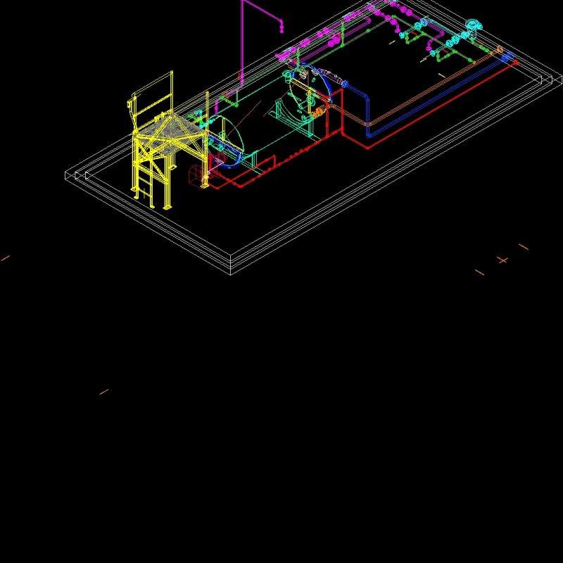 Indirect Heating System DWG Block for AutoCAD • Designs CAD