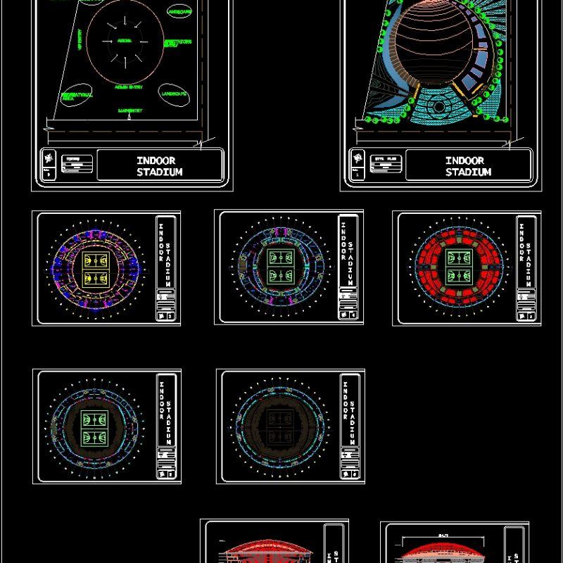 Indoor Stadium DWG Block for AutoCAD • Designs CAD