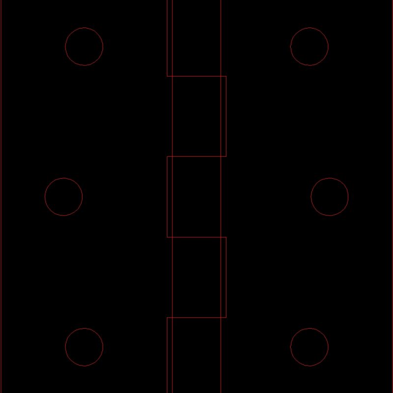 Iron Works - Hinges DWG Block for AutoCAD • Designs CAD