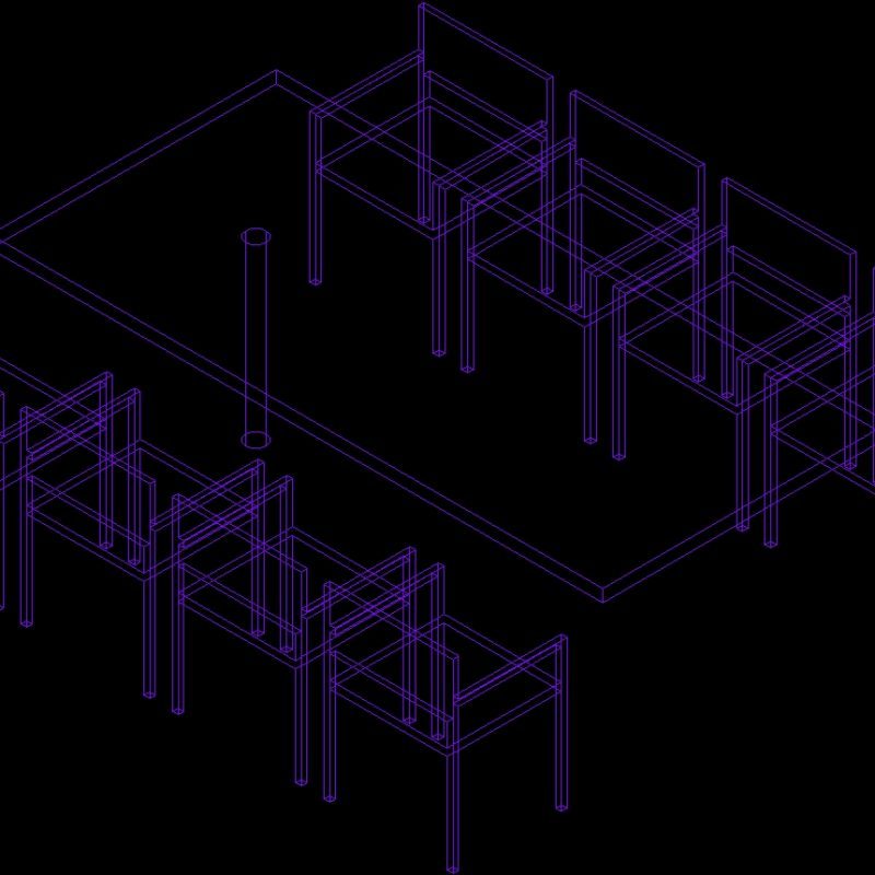 Kids Table 3D DWG Model for AutoCAD • Designs CAD