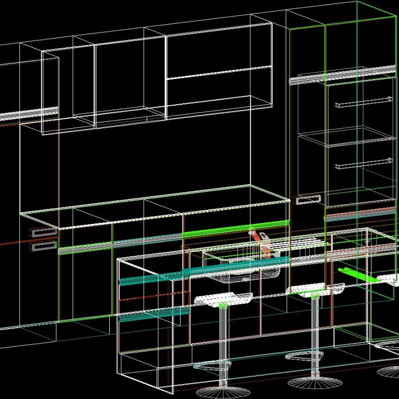 Kitchen 3D DWG Model for AutoCAD • Designs CAD