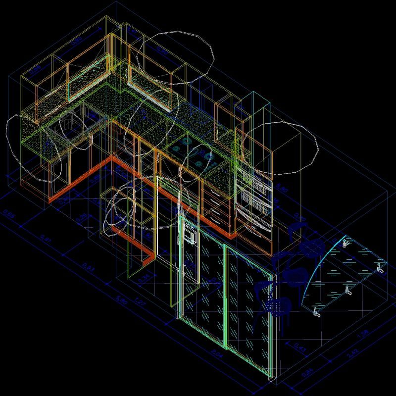 Kitchen 3D DWG Model for AutoCAD • Designs CAD