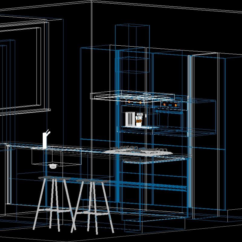 Kitchen 3D DWG Model for AutoCAD • Designs CAD