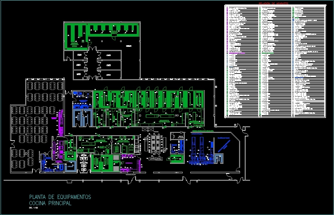 Kitchen From 5 Stars Hotel DWG Block for AutoCAD • Designs CAD